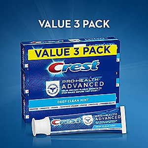 Crest Pro Health Advanced Deep Clean Toothpaste, Mint, 5.1 Ounce, Pack of 3
