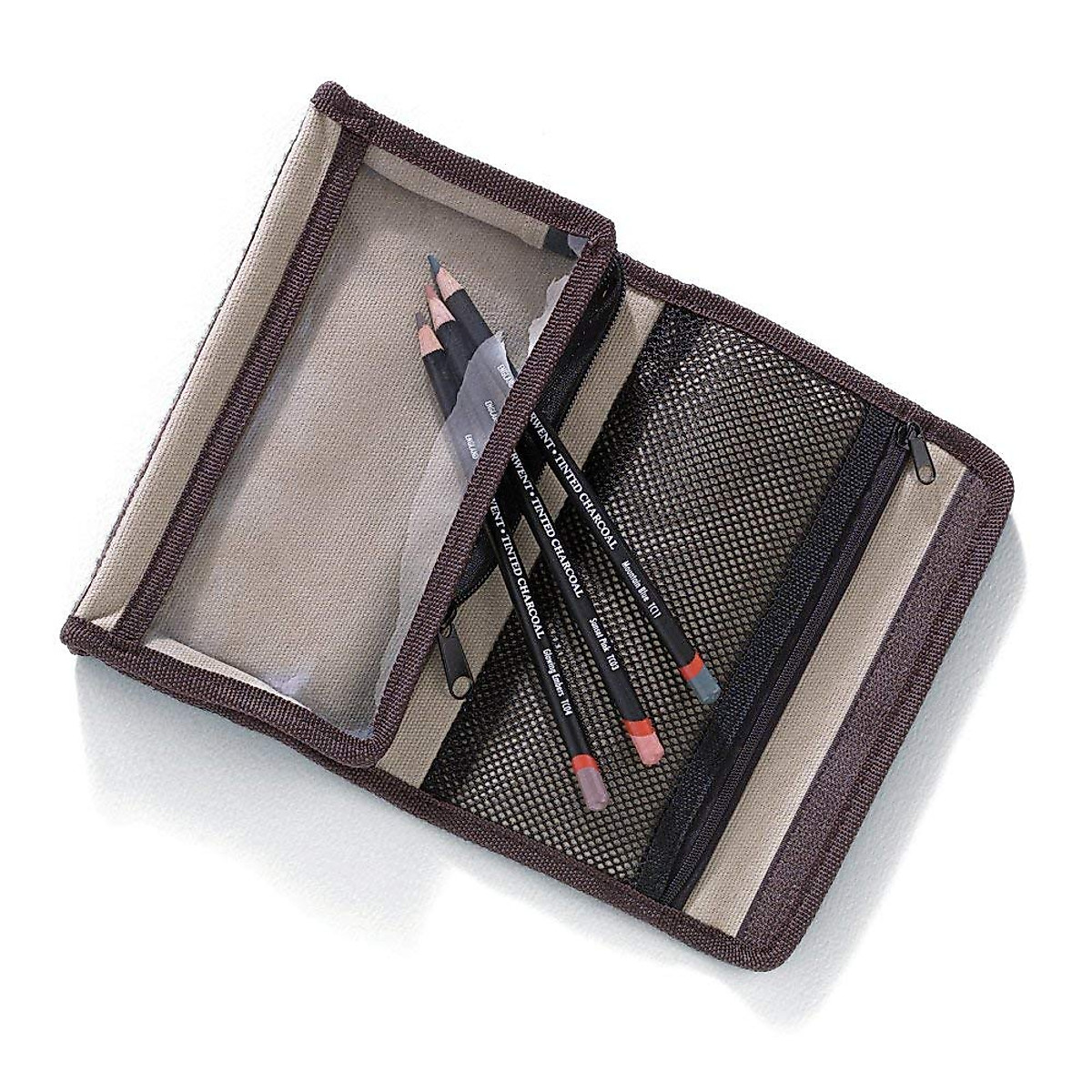 Derwent Artpack Canvas Pencil Case (2300575), Brown