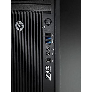 HP Z420 Workstation- 4 Core E-1620 3.6Ghz up to 3.8GHz CPU- 32GB RAM- 1TB SSD + 4TB Hard Drive with 3 YR WNTY- Nvidia 4000 2GB DDRR5 Graphics Card- Windows 10 Pro - USB 3.0