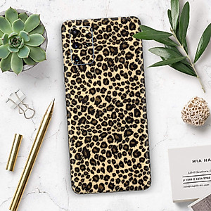 DesignSkinz Small Vector Cheetah Animal Print Protective Vinyl Decal Wrap Skin Cover Compatible with The Samsung Galaxy S20 (Screen Trim & Back Glass Skin)