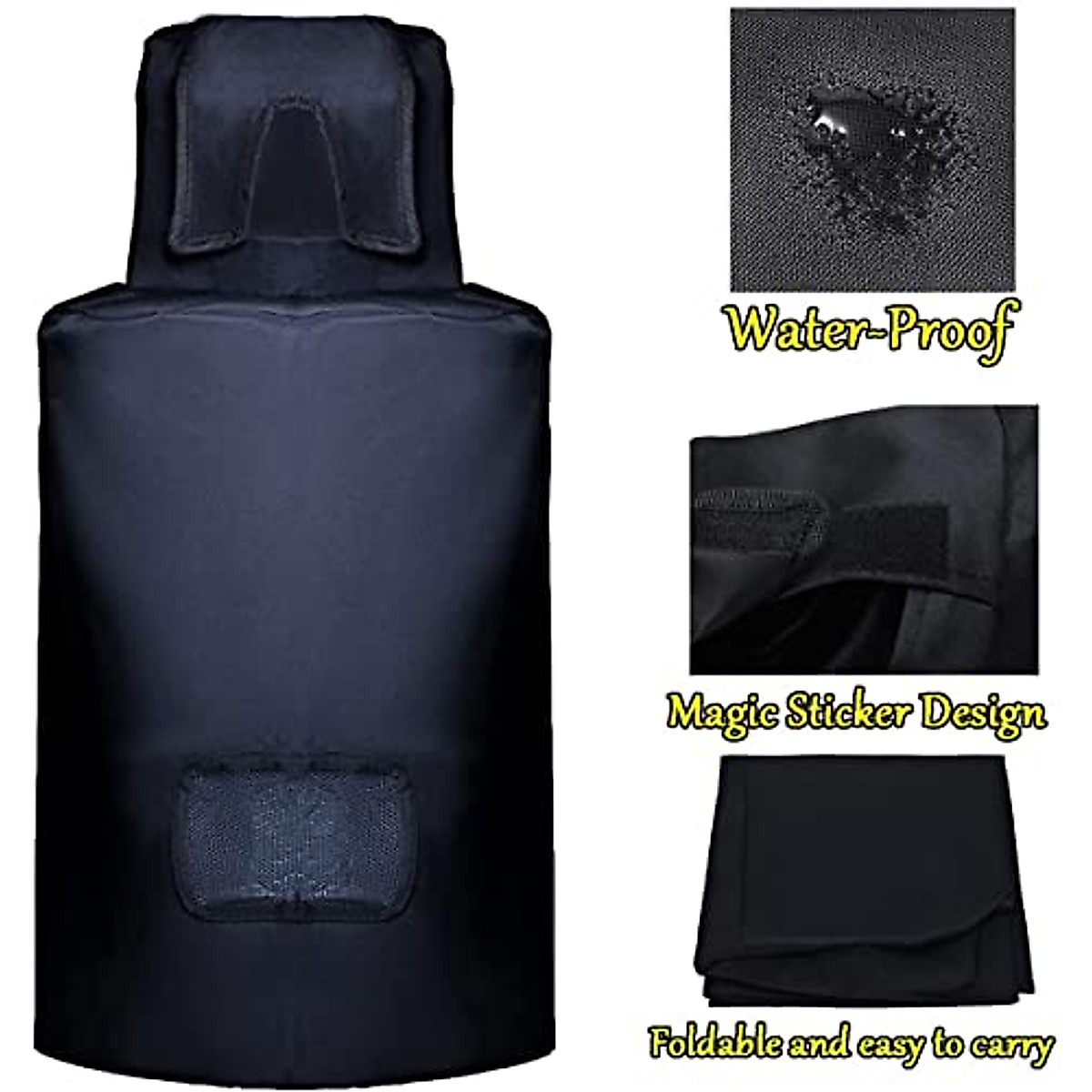 30 LB Propane Tank Cover 2 Pack, Heavy Duty Cloth Waterproof & Weather Resistant Propane Tank Cover 30 LB Propane Cover for RV Trailer