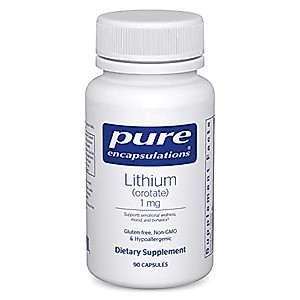 Pure Encapsulations Lithium (Orotate) 1 mg | Support for Calmness and Behavior | 90 Capsules