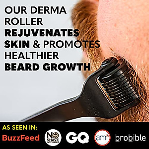 Beard Club Advanced Beard Growth Kit - Grow A Thicker Fuller Beard - Derma Roller for Beard Growth, Beard Growth Oil, Vitamins and Vitamin Spray, Beard Shampoo and Beard Brush - Gift Set