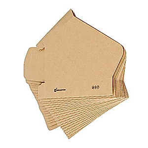 Restaurantware Bio Tek 6 .25 x 2 x 3.75 Inch Single Taco Holder 200 Greaseproof Stand Up Taco Holder - Large Self-Standing Kraft Paper Paper Taco Holder Freezable