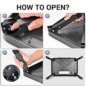 ALPURLAD Step Stool Bed Step Stools for High Beds Foldable One Step Ladder with Non Skid Rubber Platform for Rv,Toilet,Kitchen and Bed 330-Pound Capacity