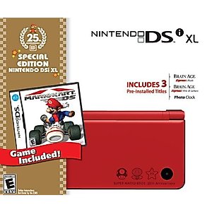 Nintendo DSi XL - 25th Anniversary Edition Red (Renewed)