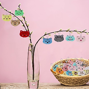 Prsildan 26 Pcs Mini Animal Plush Toys Set, Cute Small Animal Stuffed Toy Keychain for Kid Party Favors, Valentines Day Gifts for Kids Goody Bag Easter Egg Stuffers Carnival Classroom Prizes