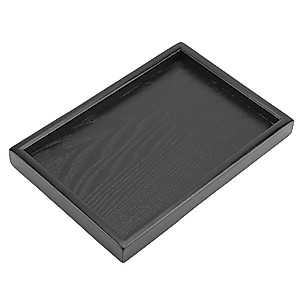 Wood Serving Tray, Ottoman Tray Extra Large Black Walnut Trays Square Wooden Solid for Oversized Home Breakfast in Bed Tea Coffee(22cm*15cm)