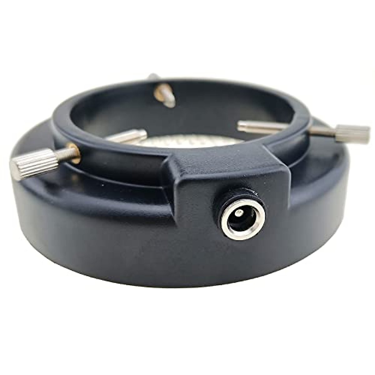 QAREQU 144 LED Ring Light External Adjustable Dimmer Adapter for Camera Microscope Brightness