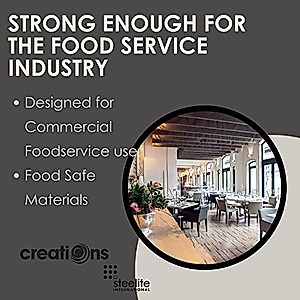 Steelite Creations Stainless Steel Salt & Pepper Shaker, Modern Tabletop Mirror Finish Round Tapered Metal Seasoning Dispenser Bulk Sets, Commercial Restaurant Foodservice Use, 2.5" Tall, 24 Pairs