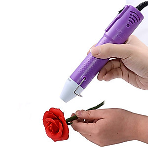 Heat Gun,mofa Embossing Mini Heat Gun,Hot Air Gun For Craft with Stand For DIY Embossing And Acrylic Paint Dryer,Multi-Purpose Electric Heating Nozzle 150W 110V(Purple)
