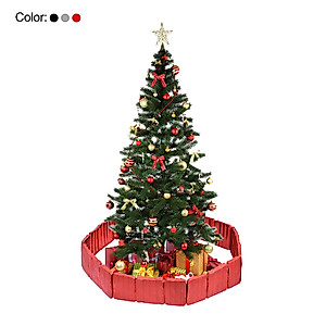 MECCANIXITY Garden Fence Stone Effect 9.8x9.1 Inch, Plastic Decorative Fencing Path Garden Border Edging for Patio Landscape Pathway, Overall 196 Inch Length, Black Pack of 20