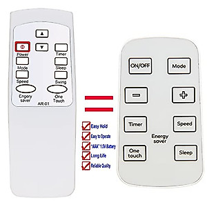 Replacement Remote Control RG15B1/E for Arctic King AC Air Conditioner Remote Control WWK05CR01N WWK05CR91N WWK06CR01N WWK06CR91N WWK08CR91N WWK08CW01N WWK10CR91N WWK12CR91N WWK18CR92N WWK25CR92N