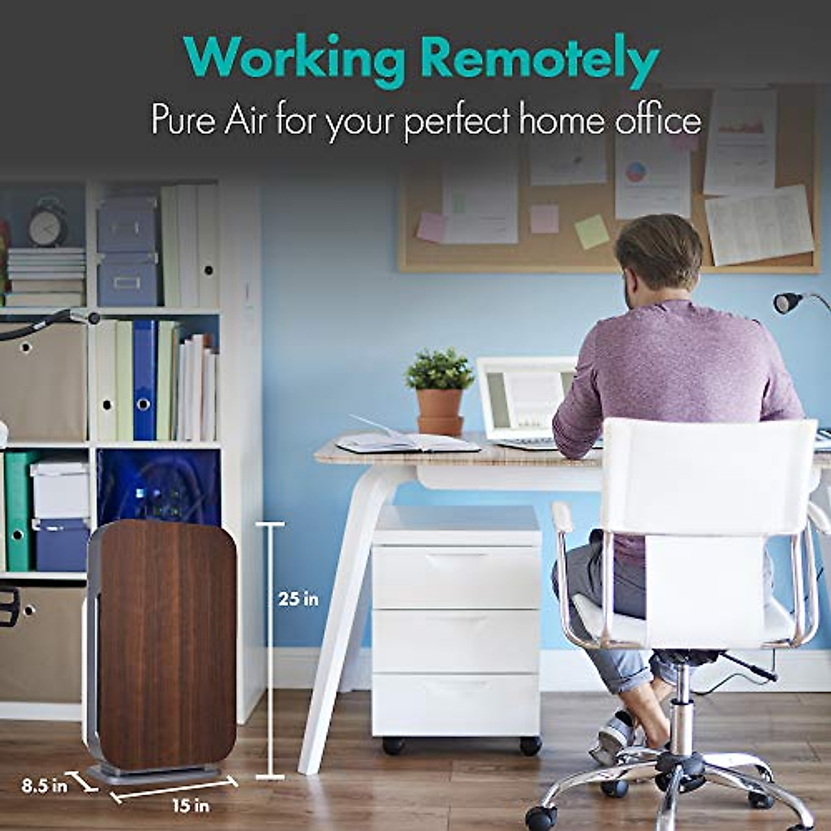 Alen BreatheSmart FLEX HEPA Air Purifier, Medical Grade Filtration H13 True HEPA for 700 SqFt, 99.9% Airborne Particle Removal, Air Purifier for Allergens, Dust, Mold, Heavy Odors, (Graphite)