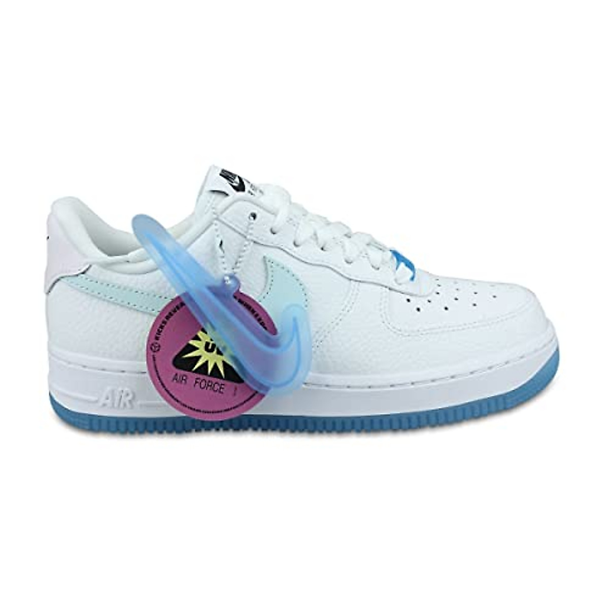 Nike Air Force 1 Low UV Reactive Swoosh Women DA8301-101 (DA8301-101, Numeric_6_Point_5) White