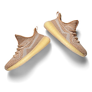 EFOBIH Walking Shoes for Men Athletic Shoes Lightweight Casual Breathable Sport Slip on Tennis Running Sneakers Orange US 10.5