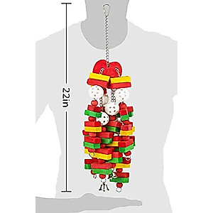 MEWTOGO Large Bird Parrot Toys for Cockatoos African Grey Macaws and Amazon Parrots