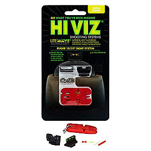 HIVIZ RG1022 Ruger 10/22 Front and Rear Combo Pack,Green, Red, White