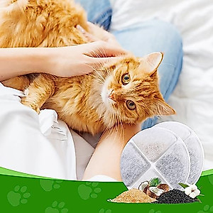 MyfatBOSS Cat Fountain Filters, 8 Pack Cat Filters for Water Fountain, Pet Water Fountain Filter, Cat Water Fountain Filter Replacement Compatible with 101 oz Cat Water Fountain