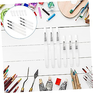6pcs Travel Set Bulk Pencils Paint Brushes Set Water Coloring Brush Pen Water Coloring Brush Pens Watercolor Brush Pen Filling Writing Brush Brush Set Water Brush Watercolor Pens