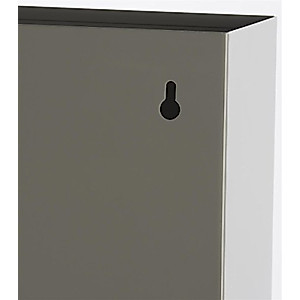 Displays2go Office File Folder Wall Rack, 11 Tiered Pockets, Medical Chart Folders (Gray Powder Coated Steel)