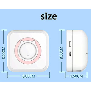 LAVIOX Portable Sticker Printer 2023 New Premium Mini Instantly Print Customized Sticker for Resin Crafts (10 Paper Rolls)