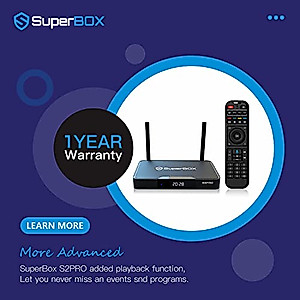 Authorized Seller 2023 Newest Super Box S3 PRO TV Box with Voice Remote，Detailed Install Instructions (2GB RAM + 32GB ROM)