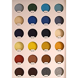 TinaKim Ribbing Fabric for Cuffs, Jacket Hoodies Waistbands Neckline Material, for Sweatshirts Costume Sewing (Black 68, 43x8in)