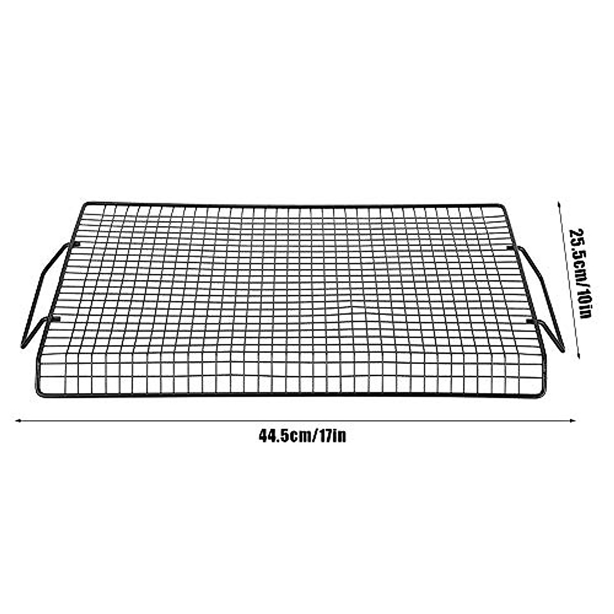 Barbecue Net, Portable Handle Iron Non-Stick BBQ Rack Barbecue Wire Mesh Grill Net for Family Gatherings, Garden Parties, picnics and Camping.