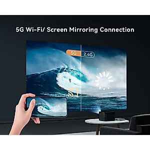 Dangbei Mars Pro 4K Projector, 3200 ANSI Lumens Laser DLP Projector with Android 4GB+128G, 2*10W HiFi Speakers, Auto Keystone Auto Focus HDR10 Home Theater