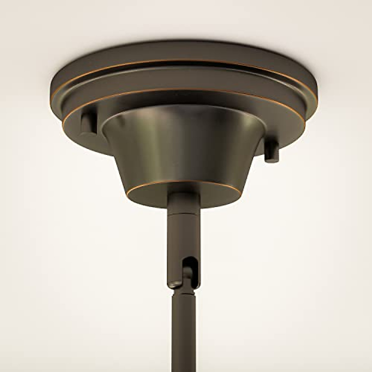 Kenroy Home 93661ORB Cambridge 1 Light Pendant with Blackened Oil Rubbed Bronze Finish, Rustic Style, 9.5" Height, 12" Width, 12" Depth