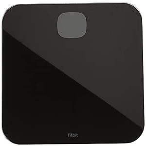 Fitbit Aria Air Bluetooth Digital Body Weight and BMI Smart Scale, Black