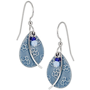 Silver Forest Blue Tear with Texture Flowers and Wisp NE-1912