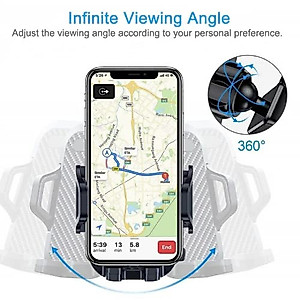 UrbanX Mobile Phone Car Holder Mount Windshield/Air Vent/Dashboard Cell Phone Holder for Car 360 Degree Rotation Universal Suction Mount Stand Compatible with Oppo Reno2 F