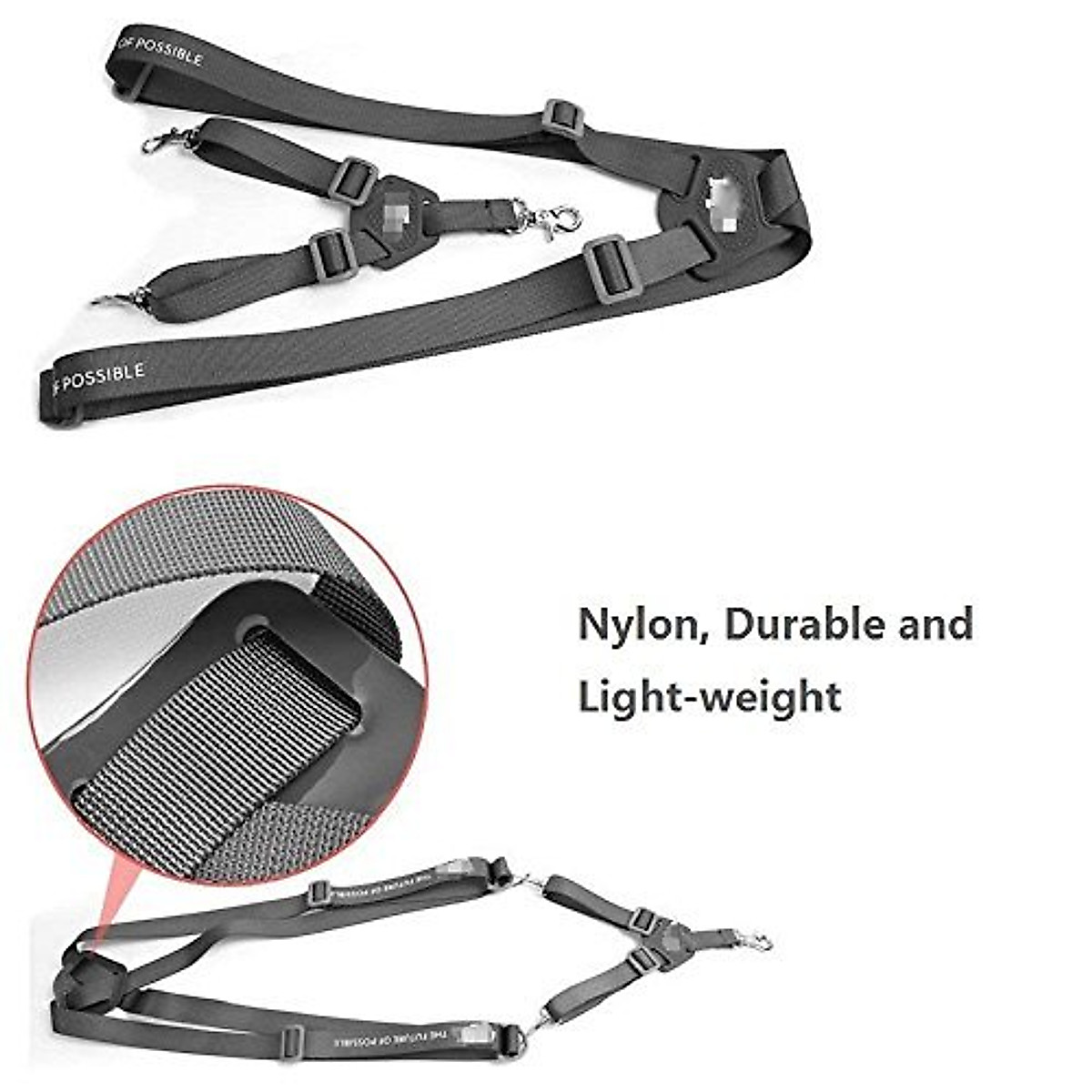 Honbobo Receiver Strap Shoulder Strap Adjustable Drop Prevention Type Phantom 3/4/4 Pro etc. Compatible Strahook with 2.5 cm Wide DJI Drone Accessory for DJI Phantom 4 Pro V2.0