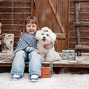 Box Sign Wood Block Sign Quote Sign - Together We Make A Family-Home Decor Wall Hanging Box Sign