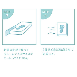 Pearhead Babyprints Deluxe Wall Frame, Reversible Pink & Blue Newborn Handprint and Footprint Photo Frame Kit, Clay Baby Prints Impression Kit, Gender-Neutral Baby Keepsake, Baby Nursery Décor, White