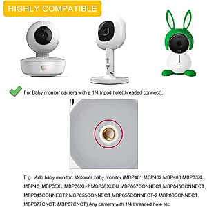 LeReve Low EMF 5" HD Baby Monitor with 2 Cameras, Auto Noise Reduction, Smart Baby Cry Detection, No WiFi, 20 Days Battery Life, 2-Way Talk, Lull + LeReve Twist Mount for LeReve LRX-5 & 52