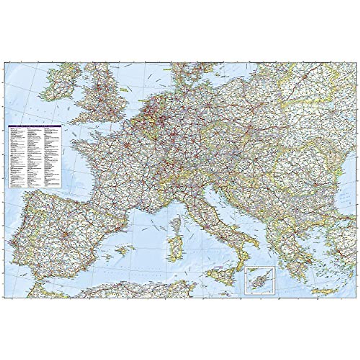 Europe Map (National Geographic Adventure Map, 3328)