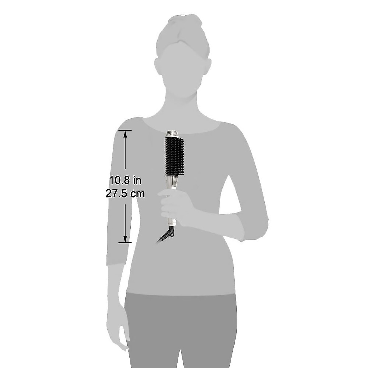 LENA Curling Iron Brush | Anti Scald Ceramic Curler | 1.4 Inch One-Side Volumizing Iron with Adjustabe Temp - Auto Shut Off - PTC Heater - for Fine and Normal Hair (Package May Vary)