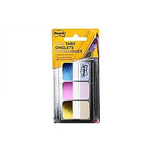 Post-it Foil Tabs, Iridescent Colors, 36 Tabs/Pack, 1 in x 1.5 in (686-FLOPBT)