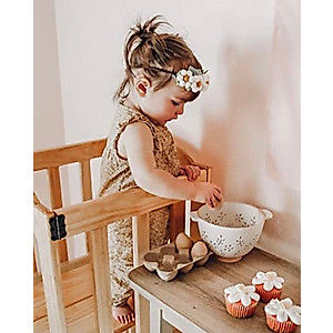 True Growth - True Tot Tower - Kids or Toddler Step Stool - Wood Construction – Varnished