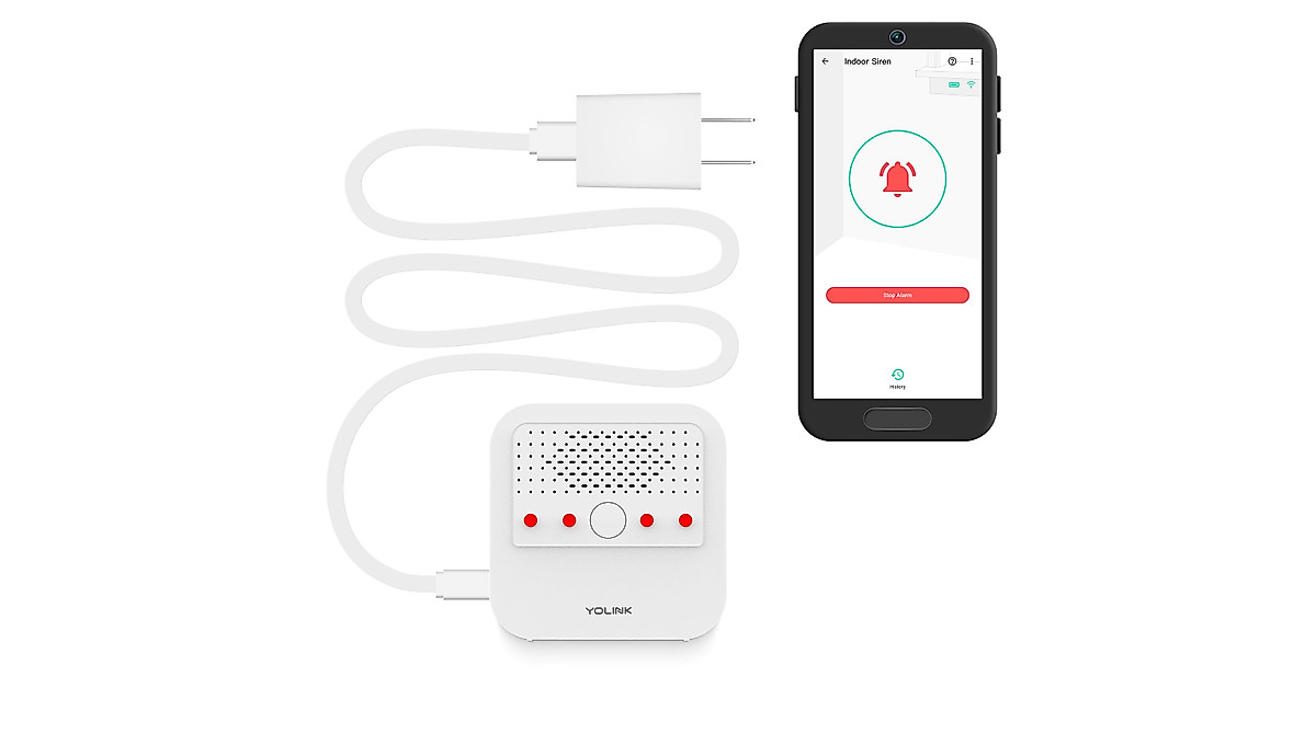 Smart Siren Alarm - 110 dB Wireless Home Security with Alexa & Google