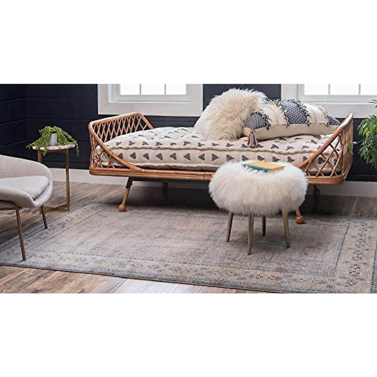 Unique Loom Salzburg Collection Classic Traditional Design Oriental Inspired Area Rug, 10 ft x 13 ft, Gray/Beige