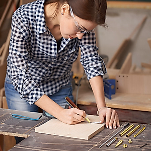 Colarr 20 Pcs 7mm Slimline Pen Kit with Refill Wood Turning Twist Pen Kit Lathe Turning Supplies for DIY Copper Pen Making Friend Teacher Students Gifts(Assorted Color, 20 Sets)