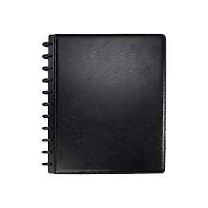 Arc Customizable Leather Notebook System, 8.5 x 11, Black