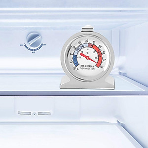 Stainless Steel Large Dial Freezer Refrigerator Thermometer Temperature Gauge Tool Kitchen Tool Accessory