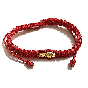 Chavarrieta Red Saint Jude Thaddeus Thread Bracelet Pulsera Roja de hilo de San Judas Tadeo