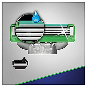 Gillette Mach3 Sensitive Razor Blades for Men, 4 Refills with Stronger-Than-Steel Blades