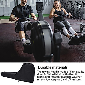 NIRWA Rowing Machine Cover | Oxford Fitness Equipment Protective Covers Waterproof | Tear and UV Resistant Rowing Machine Cover Protects from Dust Debris and Splashing Water